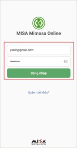 Cài đặt và đăng nhập ứng dụng Mimosa Online – MIMOSA Online